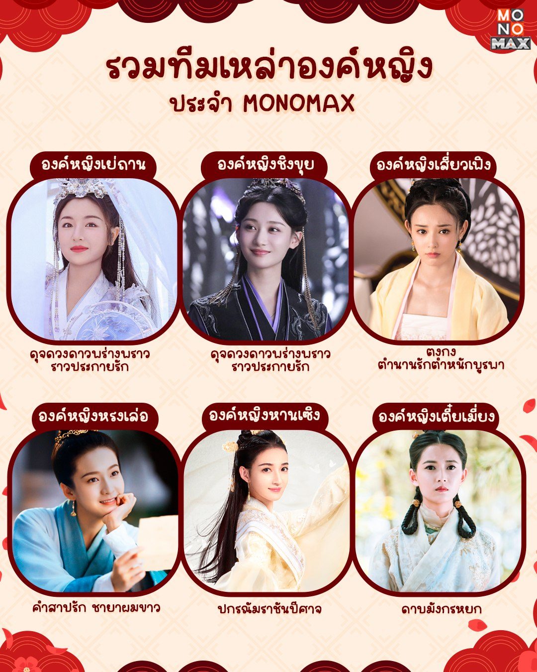 รวมทีมเหล่าองค์หญิงประจำ MONOMAX